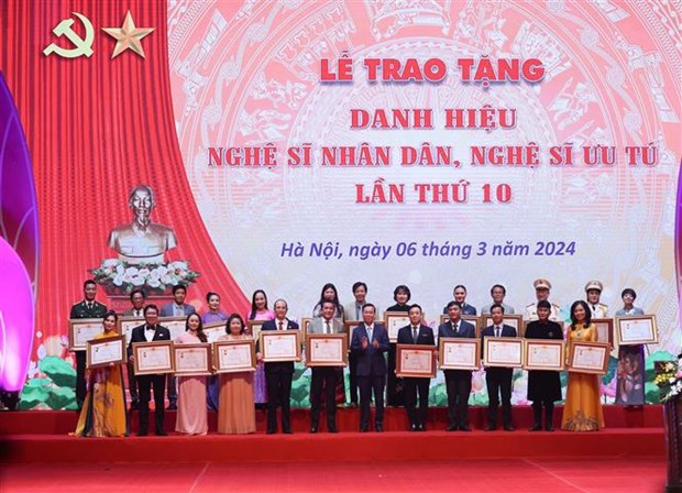 President Attends Announcement Of Peoples Artist Meritorious Artist Title Winners
