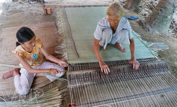 Le village des tisseurs de nattes