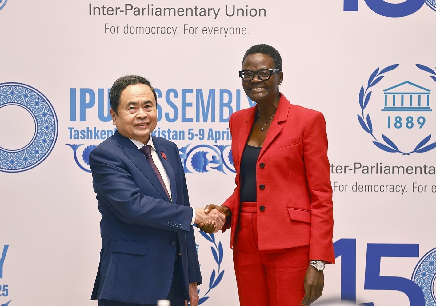 Chủ tịch Quốc hội Trần Thanh Mẫn gặp Chủ tịch và Tổng Thư ký IPU