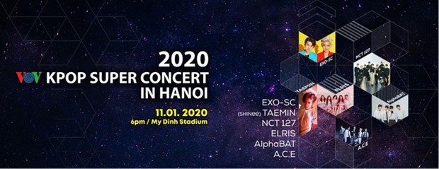 Le grand concert de K-Pop 2020 aura lieu le 11 janvier à Hanoï